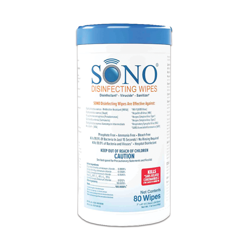 SONO Disinfectant Wipes – TEGRA - Seamless. Smart. Integrated.
